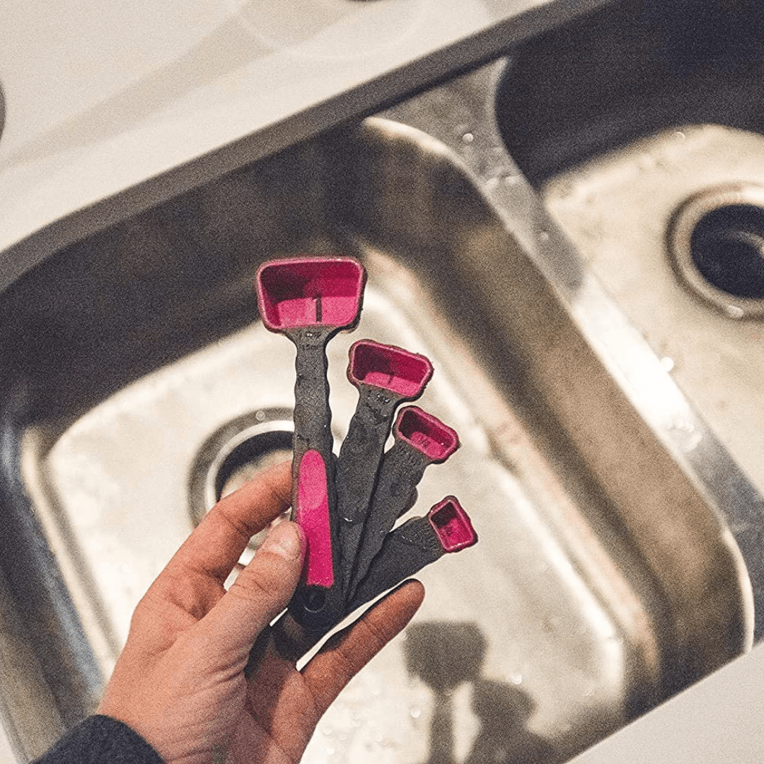 8 PCS Pink Measuring Cups - Kitchen Measuring Tool